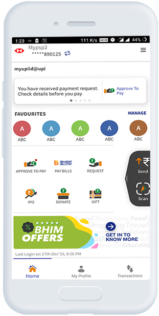 Onboarding Proccess of BHIM UPI